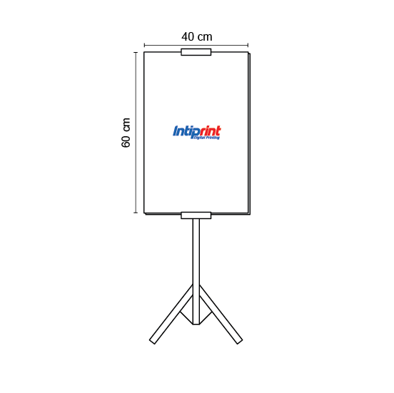 Tripod Banner Stand | T Banner 40x60 CM Foam Board | Intiprint