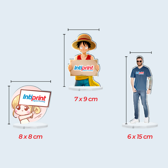 Standee Acrylic Character Custom 1 layer 8x8cm | Intiprint