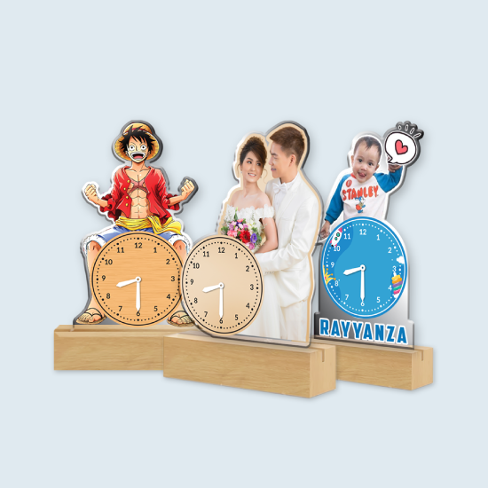 Jam Meja Custom Akrilik | Intiprint